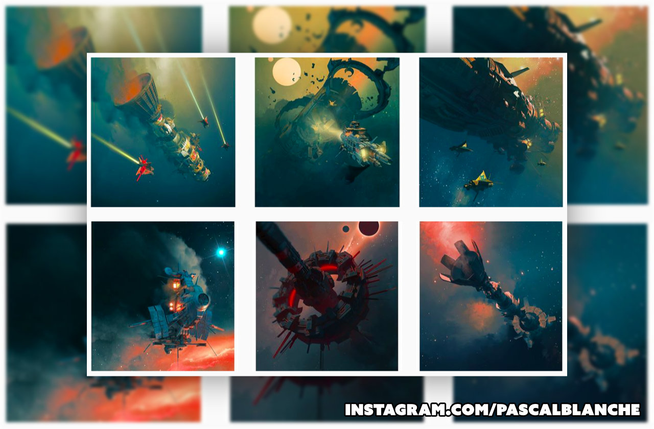 Raumschiffe von Pascal Blanché – edelicious